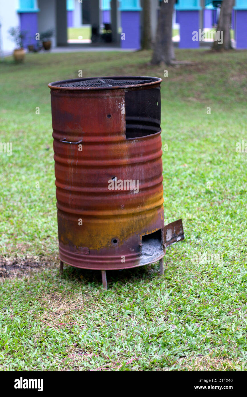 Chinese Prayer Burning Bin Stock Photo - Alamy