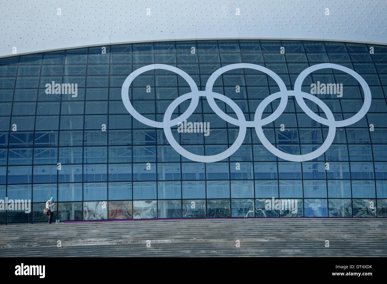 A Spectator in the olympic park at the Sochi 2014 Olympic Games, Sochi ...