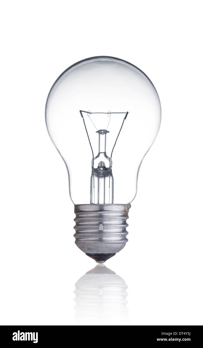 Light bulb isolated on white background Stock Photo - Alamy