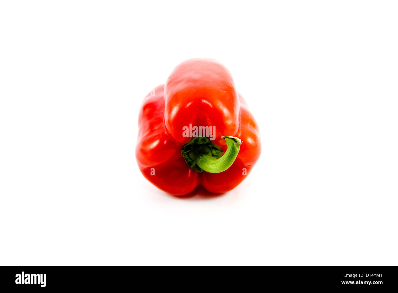 Fresh Red Capsicum on white background Stock Photo - Alamy