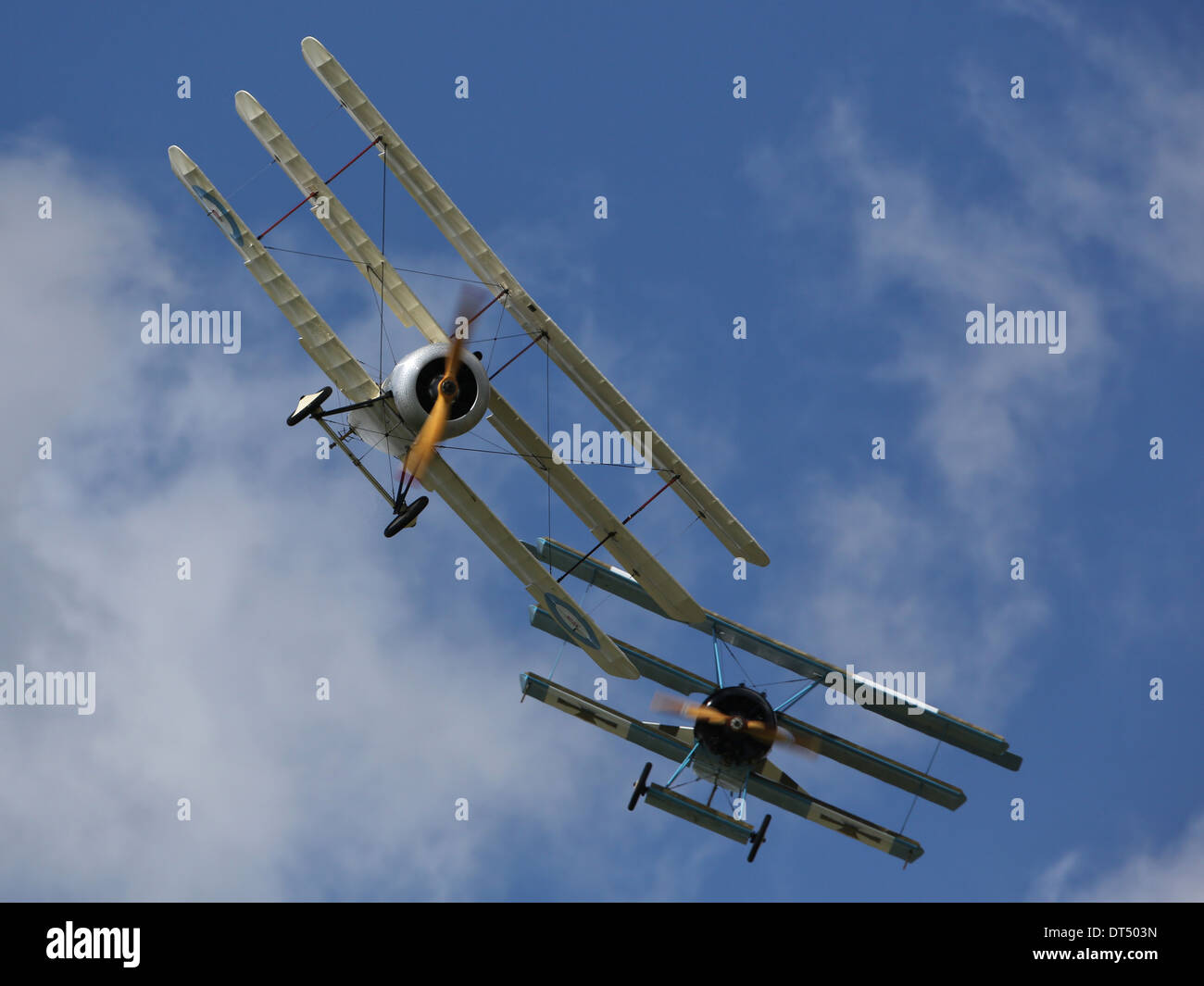 Fokker Dr1 German Triplane and Sopwith Triplane First world War fighter ...