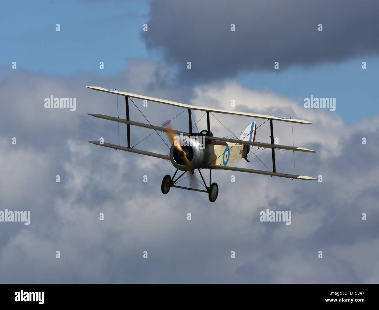 Sopwith Triplane First world War fighter aircraft replica flying at ...