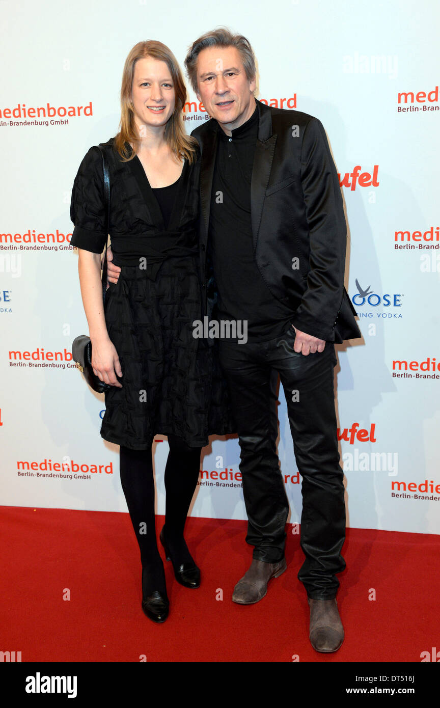 Michael Kind and guest attending the Medienboard Berlin-Brandenburg ...