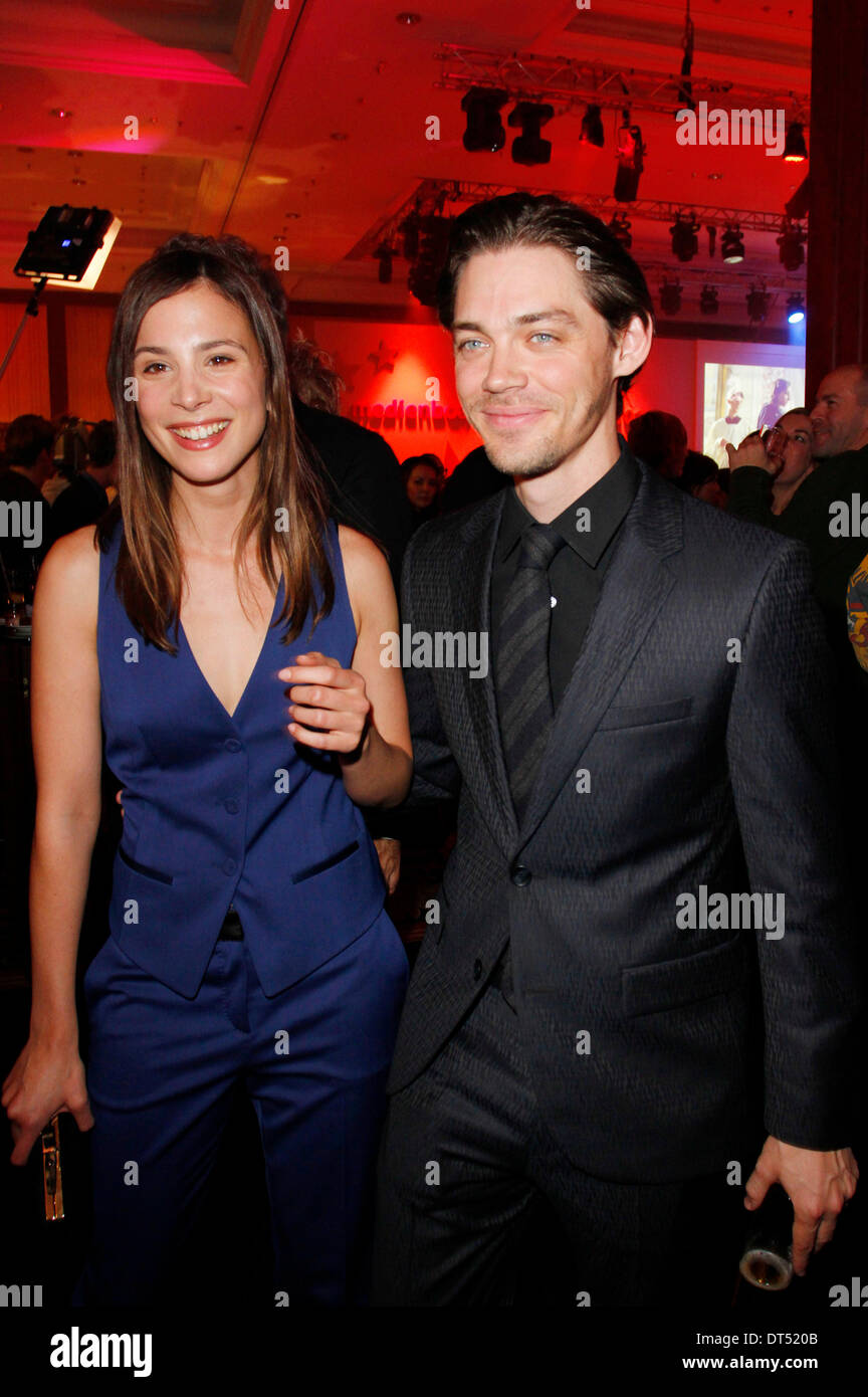 Berlin, Germany. 8th Feb, 2014. Aylin Tezel and Tom Payne attending the ...
