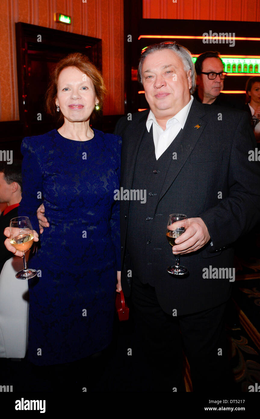 Berlin, Germany. 8th Feb, 2014. Renate Kroessner and Bernd Stegemann ...