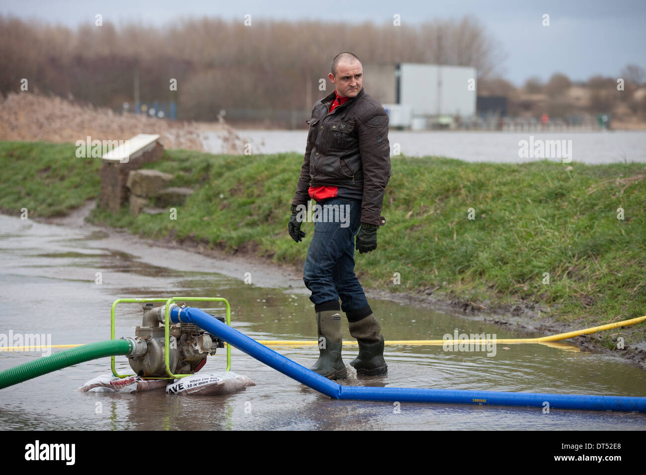 Man wellingtons flood hi-res stock photography and images - Alamy