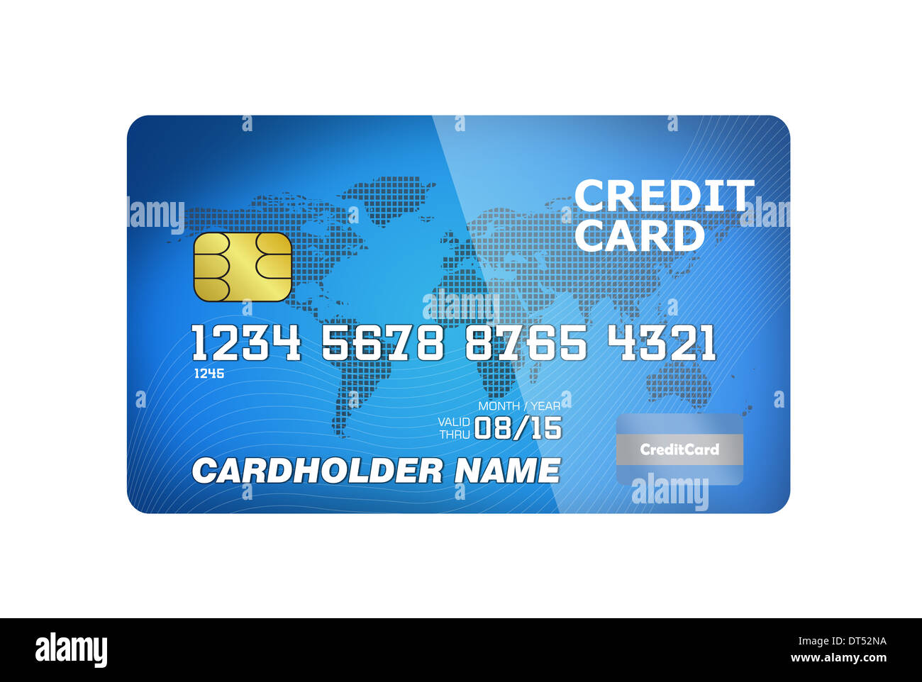 illustration of a plastic credit card Stock Photo - Alamy