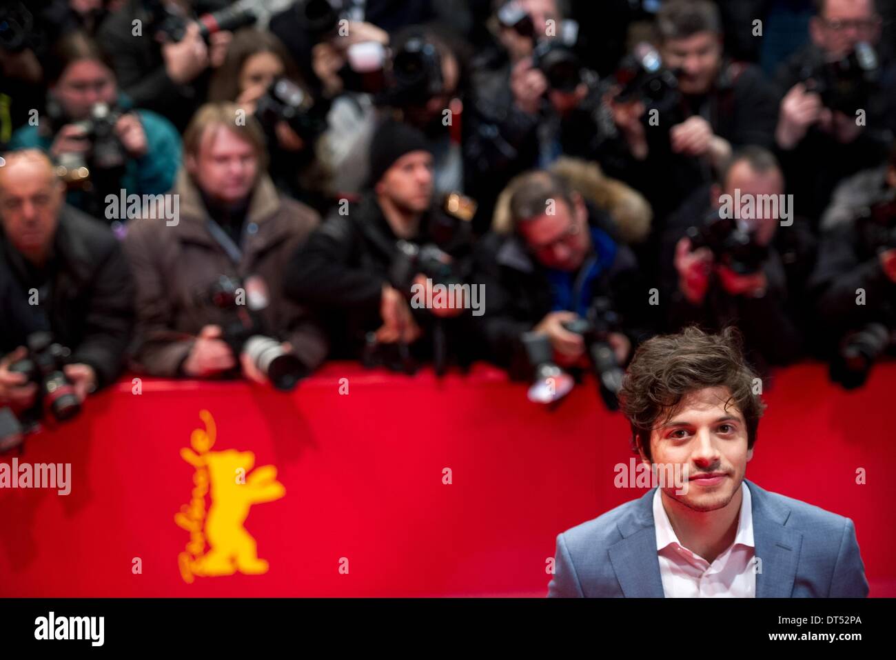 Berlin, Germany. 08th Feb, 2014. British actor Dimitri Leonidas arrives ...