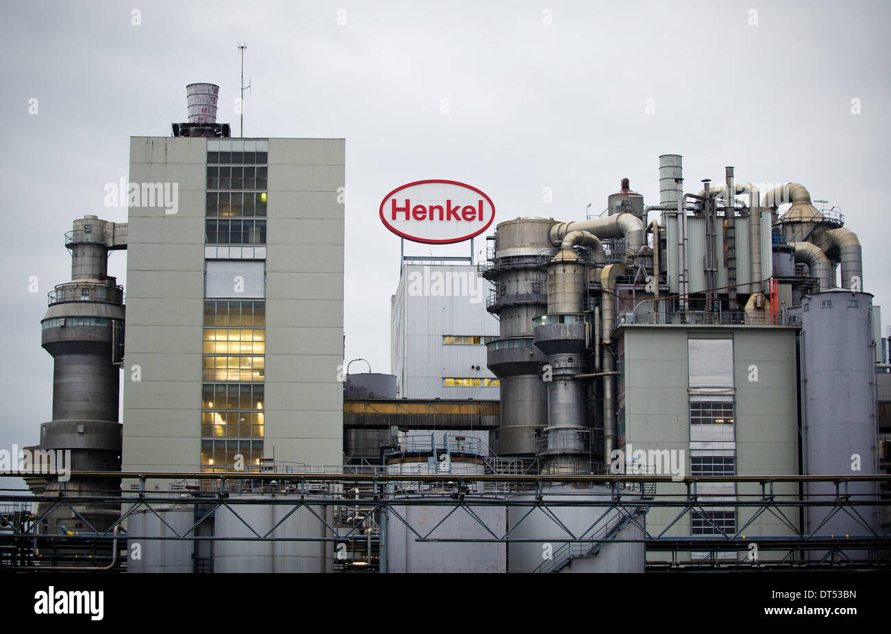 Duesseldorf, Germany. 16th Jan, 2014. The Henkel factory in Duesseldorf ...
