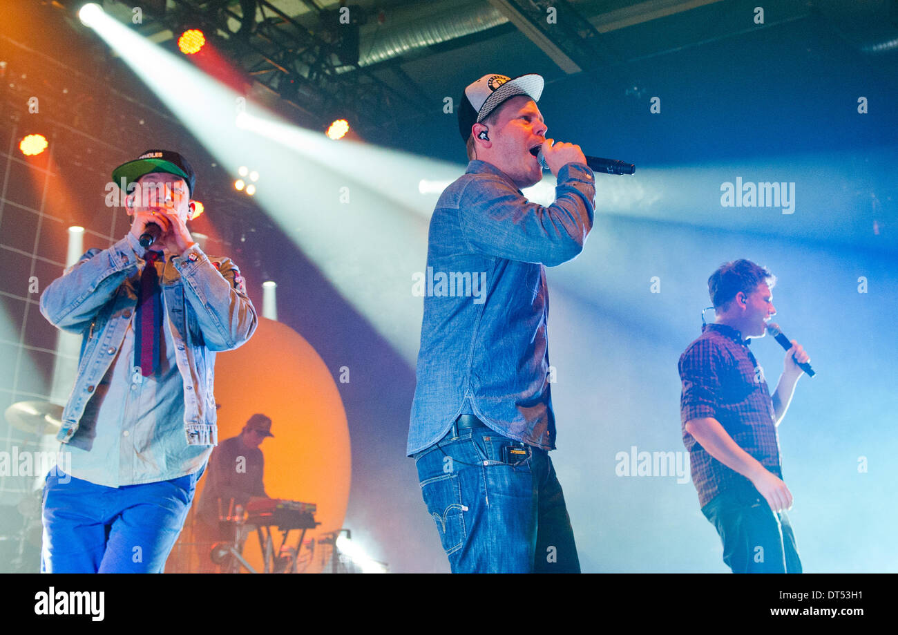 Berlin, Germany. 07th Feb, 2014. German hip hop group 'Fettes Brot ...