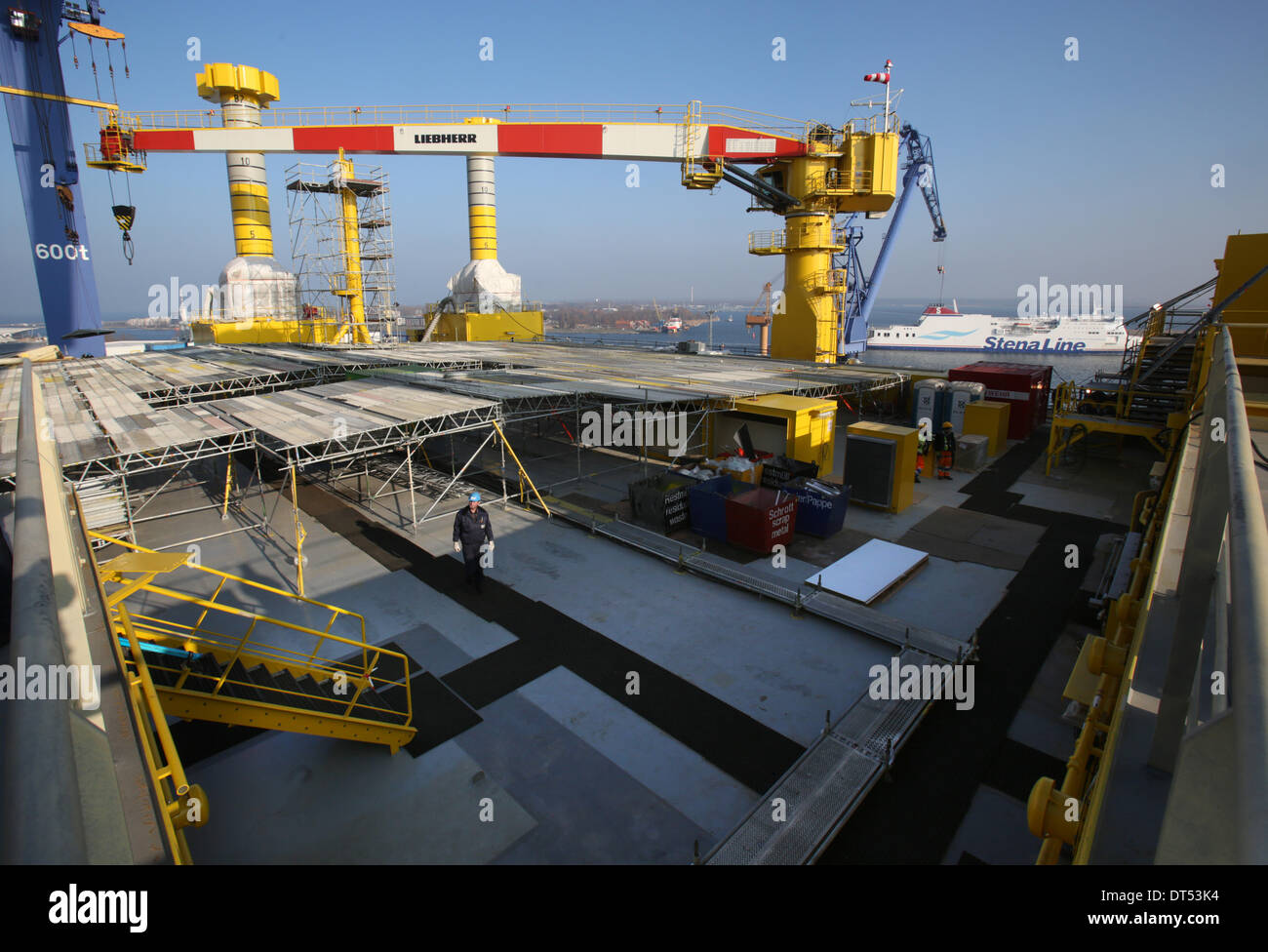 View of the Offshore converter platform Sylwin Alpha at the Nordic ...
