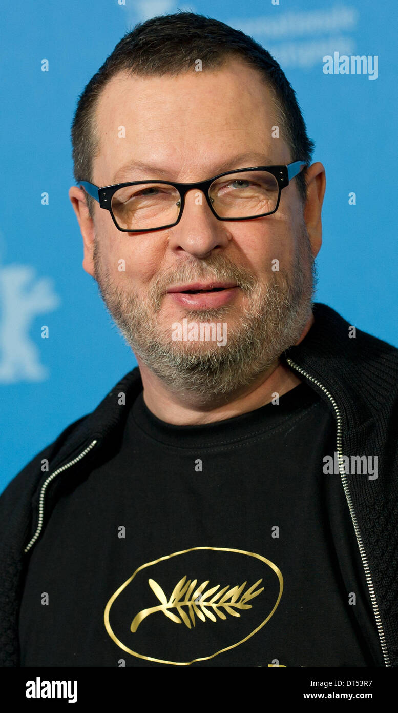 Berlin, Germany. 09th Feb, 2014. Danish director Lars von Trier poses ...