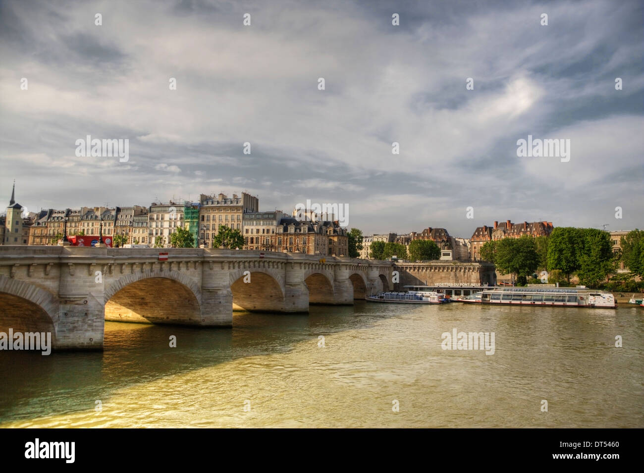 The bridges of Paris along the River Seine Stock Photo - Alamy