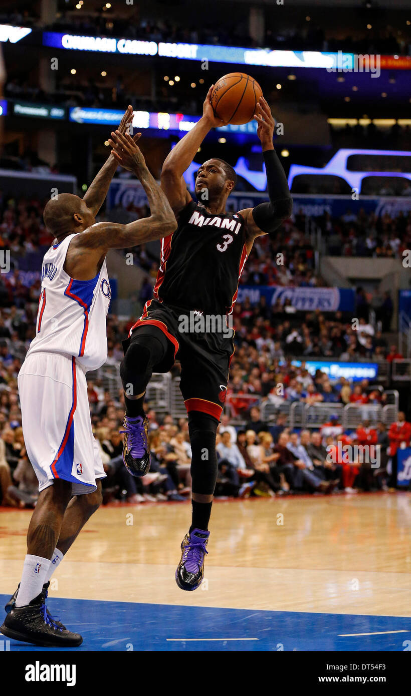 Los Angeles, California, USA. 05th Feb, 2014. Dwyane Wade #3 of the ...