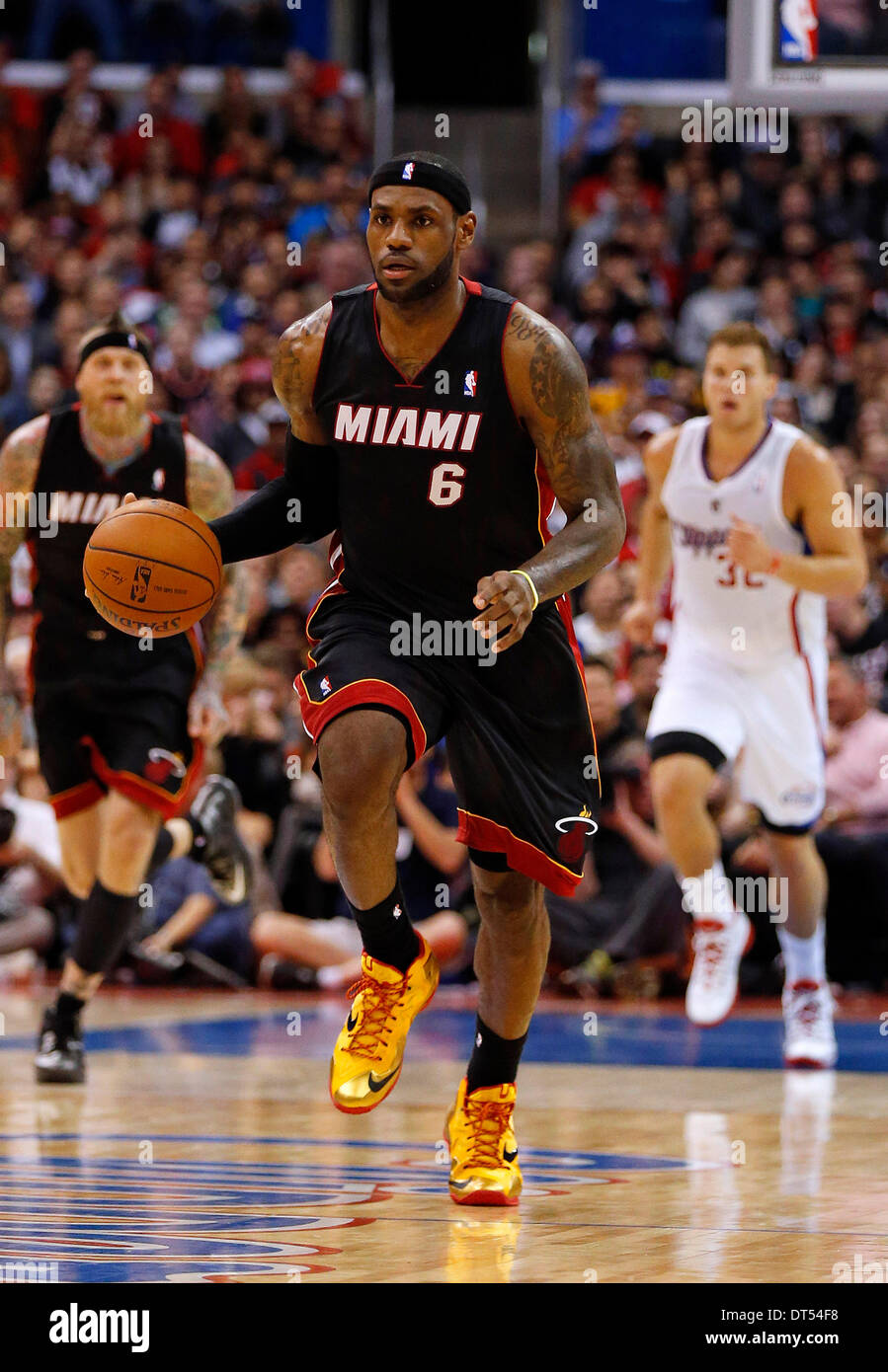 Los Angeles, California, USA. 05th Feb, 2014. LeBron James #6 of the ...