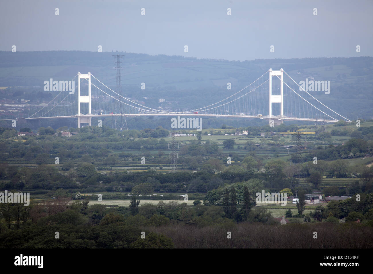 Severn Bridge viewed from Almondsbury Stock Photo - Alamy