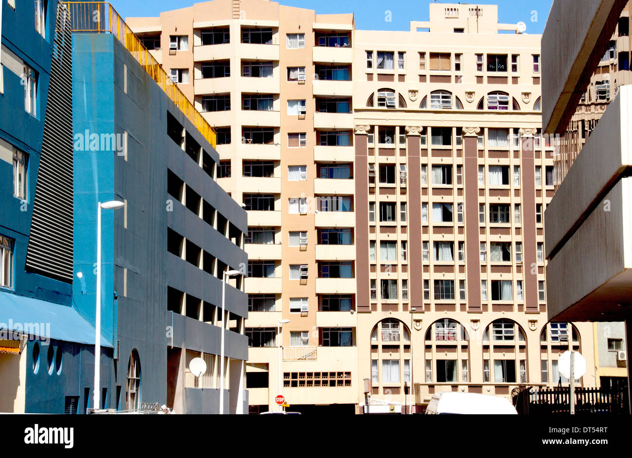 closeup of architectural detail and form and texture of residential and ...