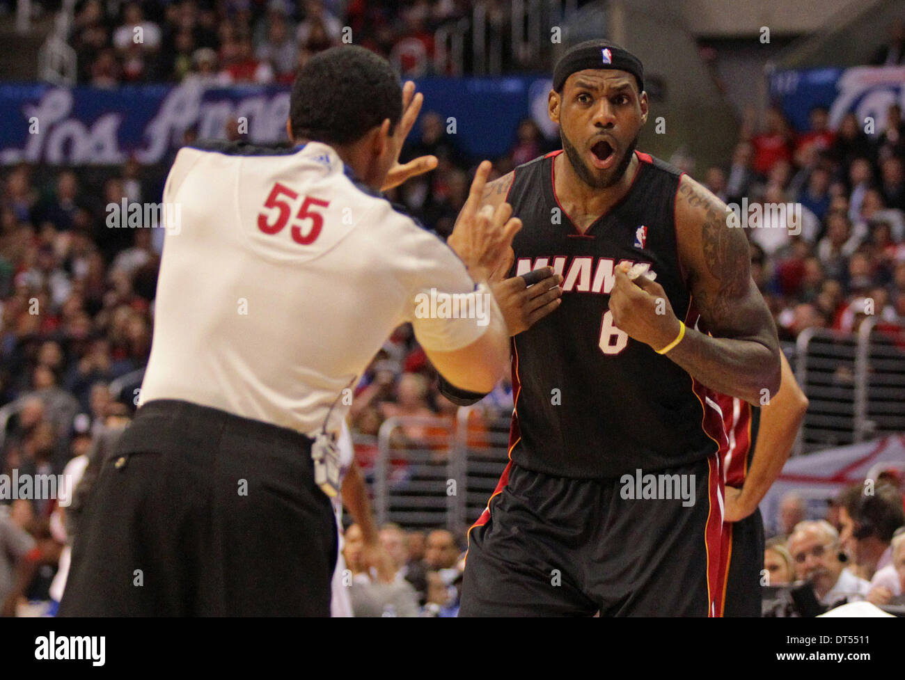 Lebron james miami heat clippers hi-res stock photography and images ...