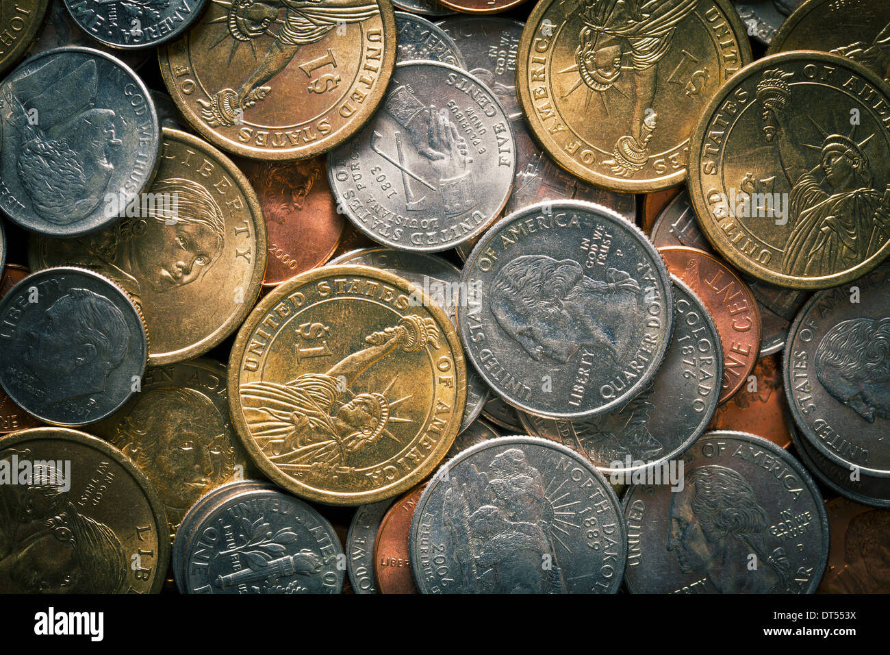 U s dollar coins hi-res stock photography and images - Alamy