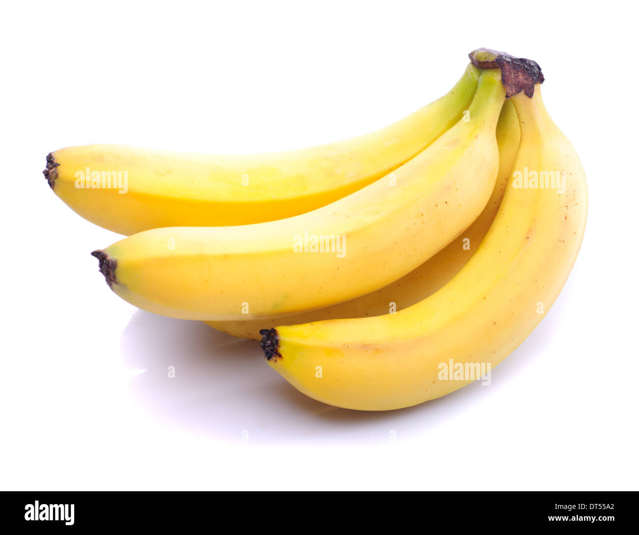 Banana bunch isolated on white background Stock Photo - Alamy