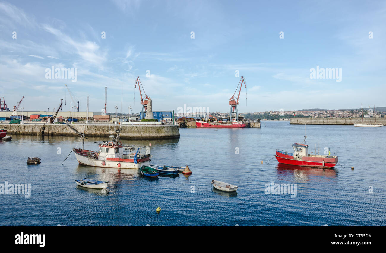 Santurtzi port in the basque country, Spain Stock Photo - Alamy