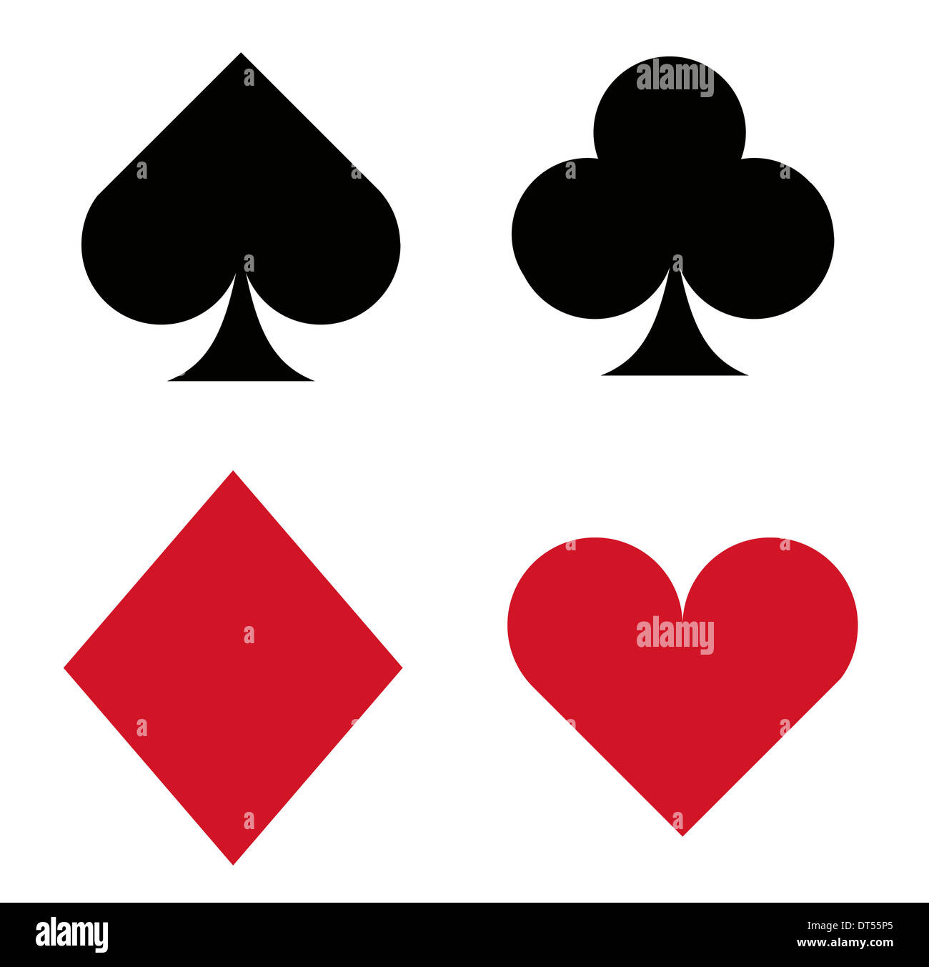 Card suit icons Stock Photo - Alamy