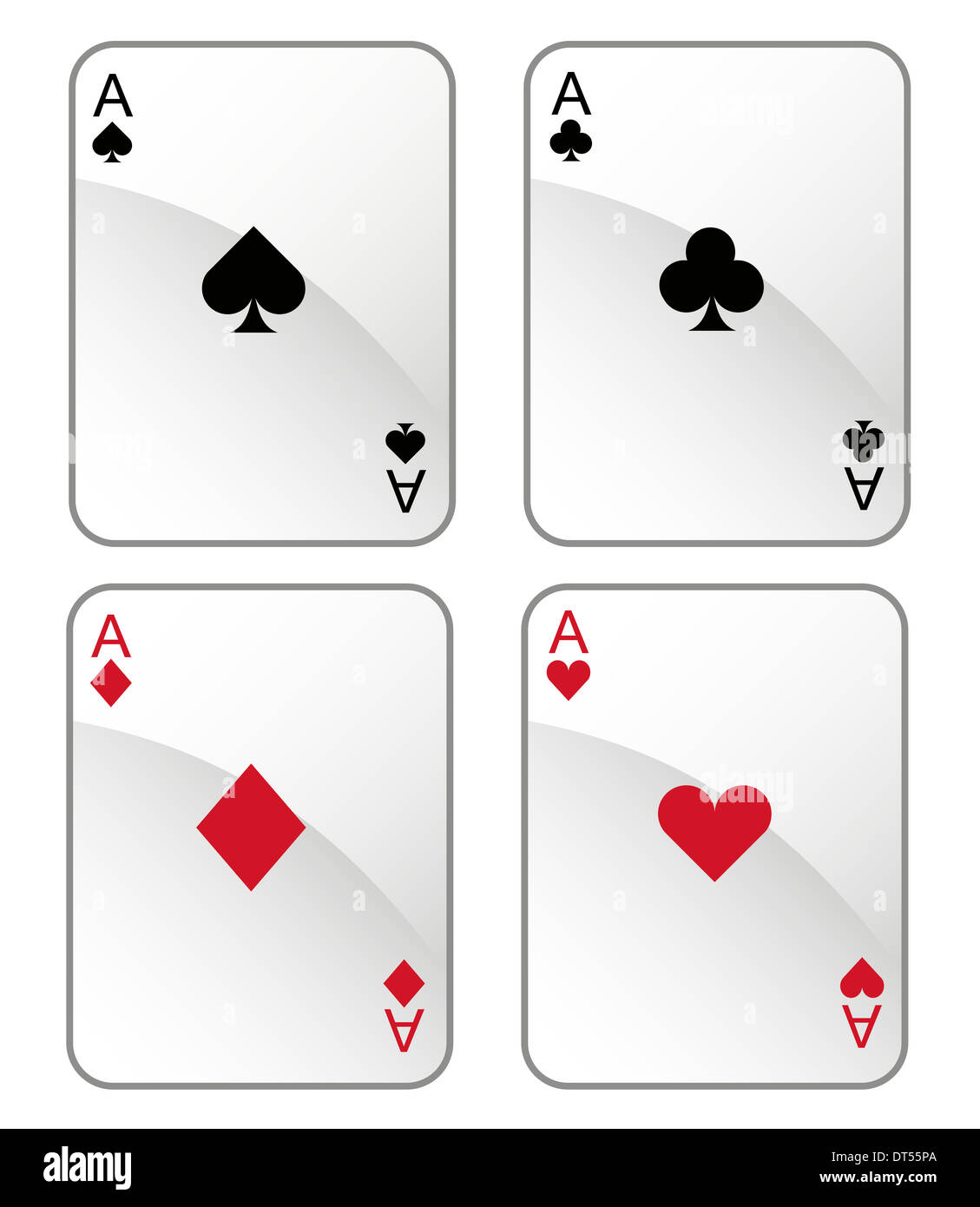 Gaming cards Cut Out Stock Images & Pictures - Alamy