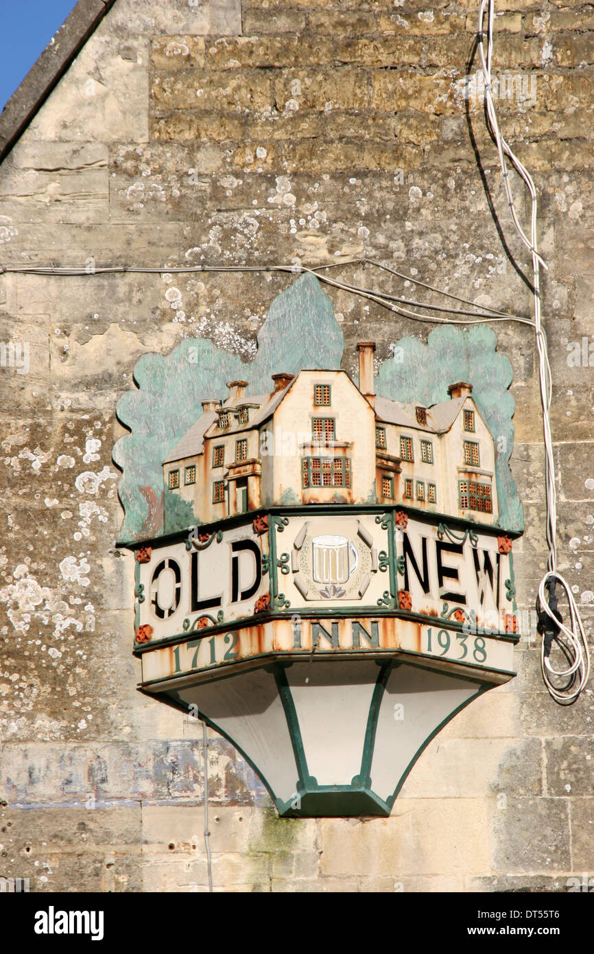 Old Inn New Inn sign Bourton on the Water Gloucestershire England UK ...