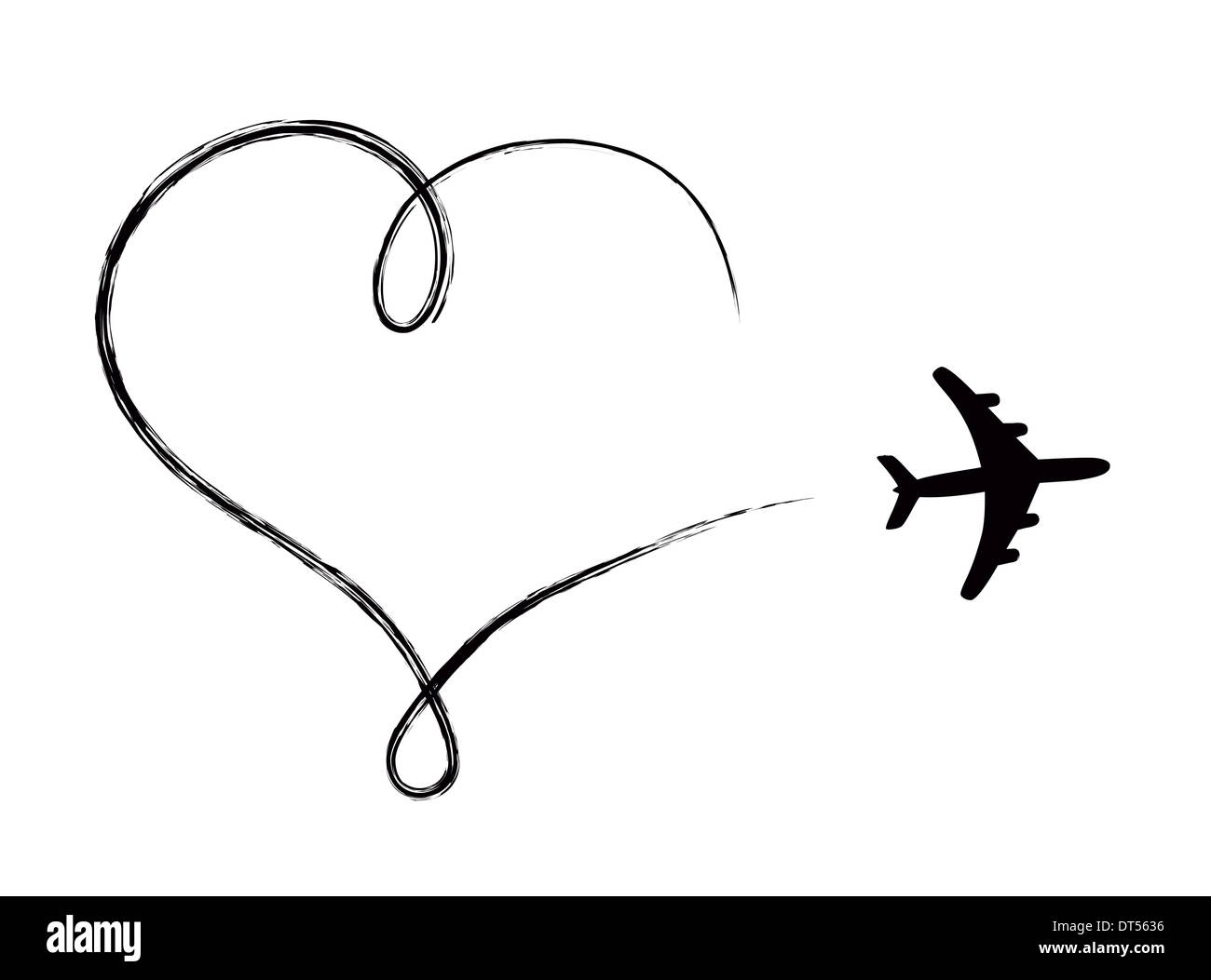 Plane With Heart Drawing Paper Airplane With Heart, Be My Valentine