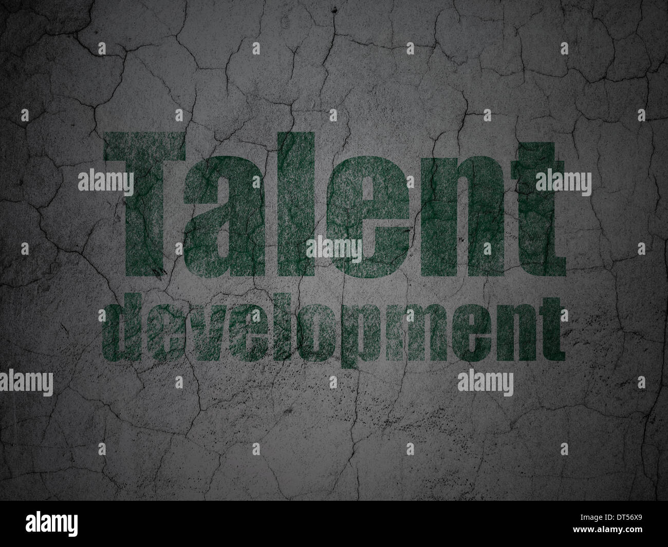 Education concept: Talent Development on grunge wall background Stock ...