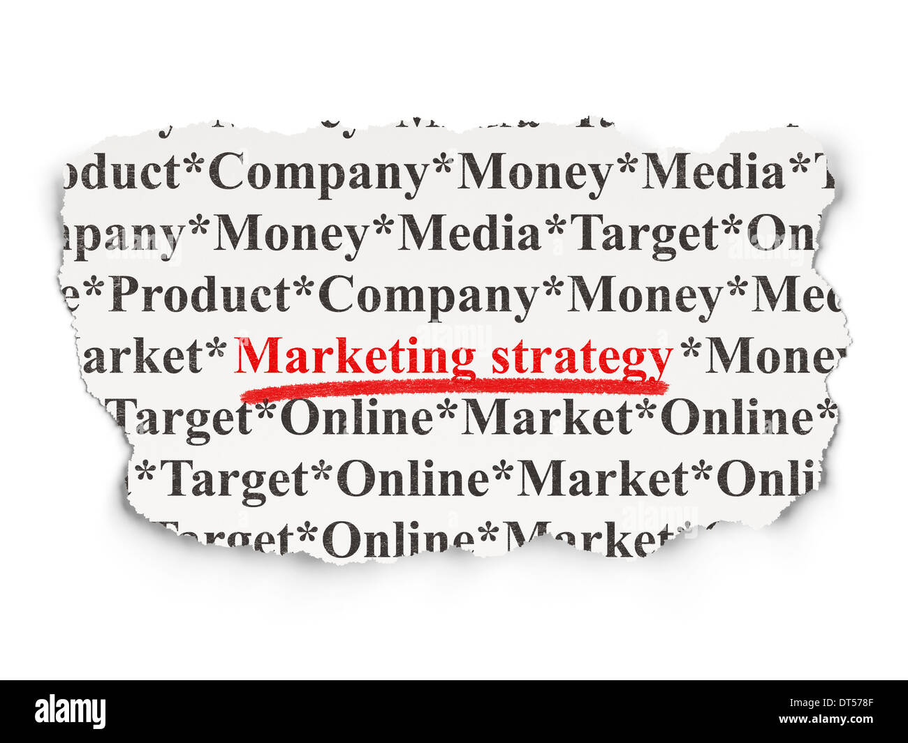 Marketing concept: Marketing Strategy on Paper background Stock Photo ...