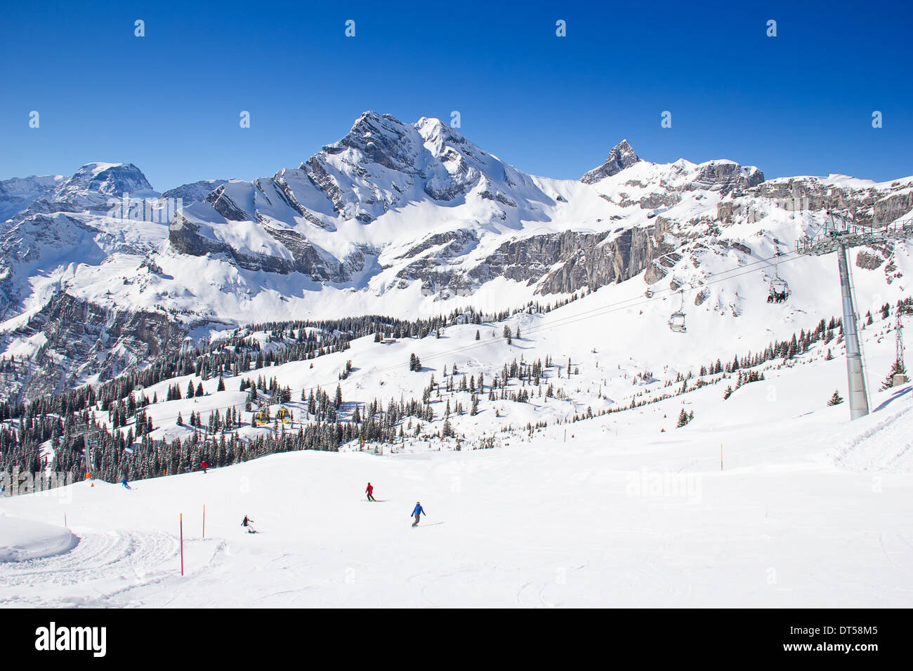 Winter in the swiss alps, Switzerland Stock Photo - Alamy
