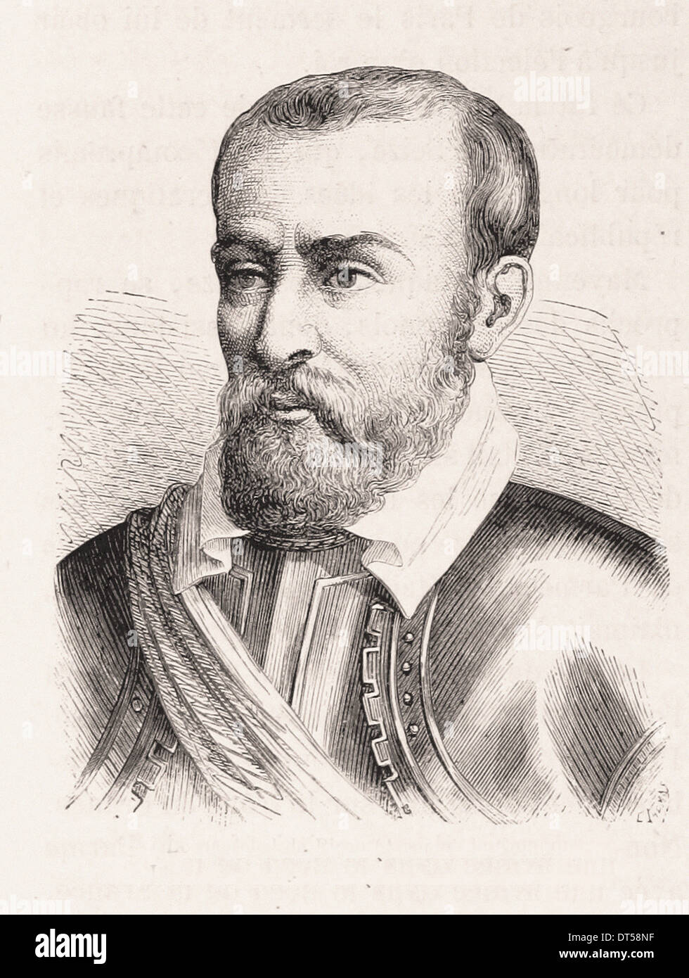 Portrait of marechal de biron french engraving xix th century hi-res ...