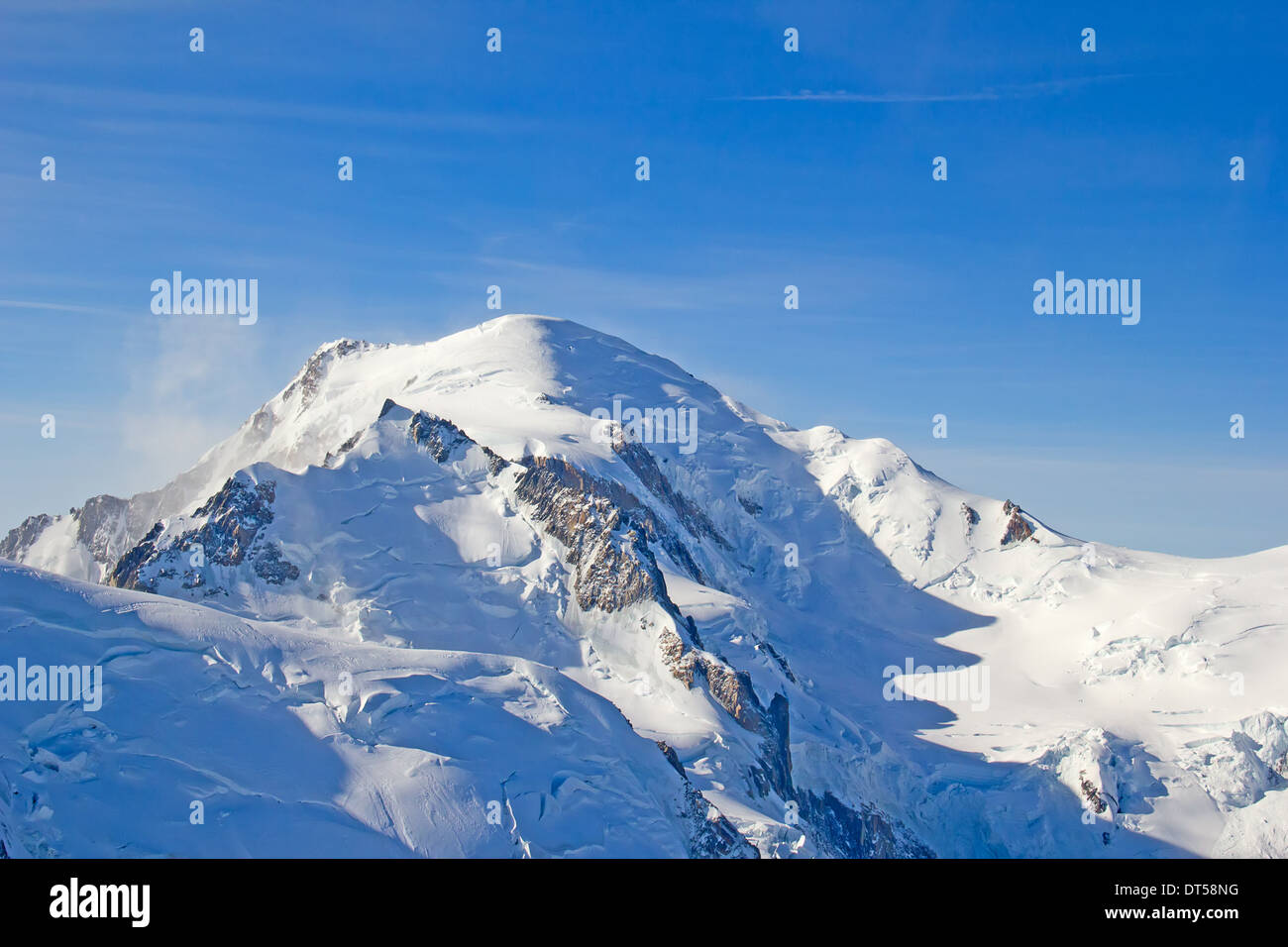 Mont Blanc, France, highest peak of Europe Stock Photo - Alamy