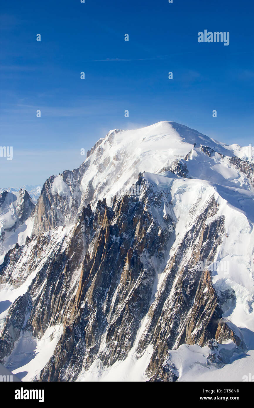 Mont Blanc, France, highest peak of Europe Stock Photo - Alamy