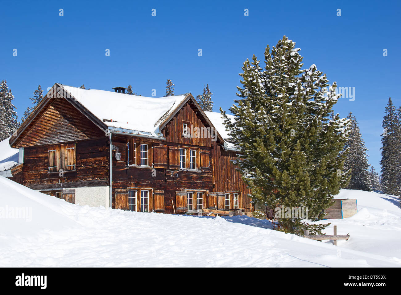 Slope on the skiing resort Flumserberg. Switzerland Stock Photo - Alamy