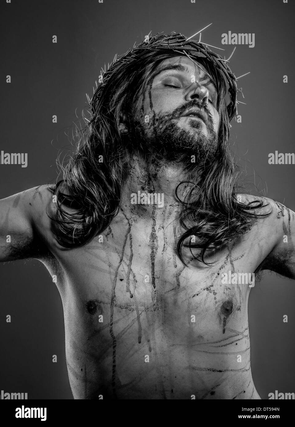 Religion, representation of Jesus Christ on the cross Stock Photo - Alamy