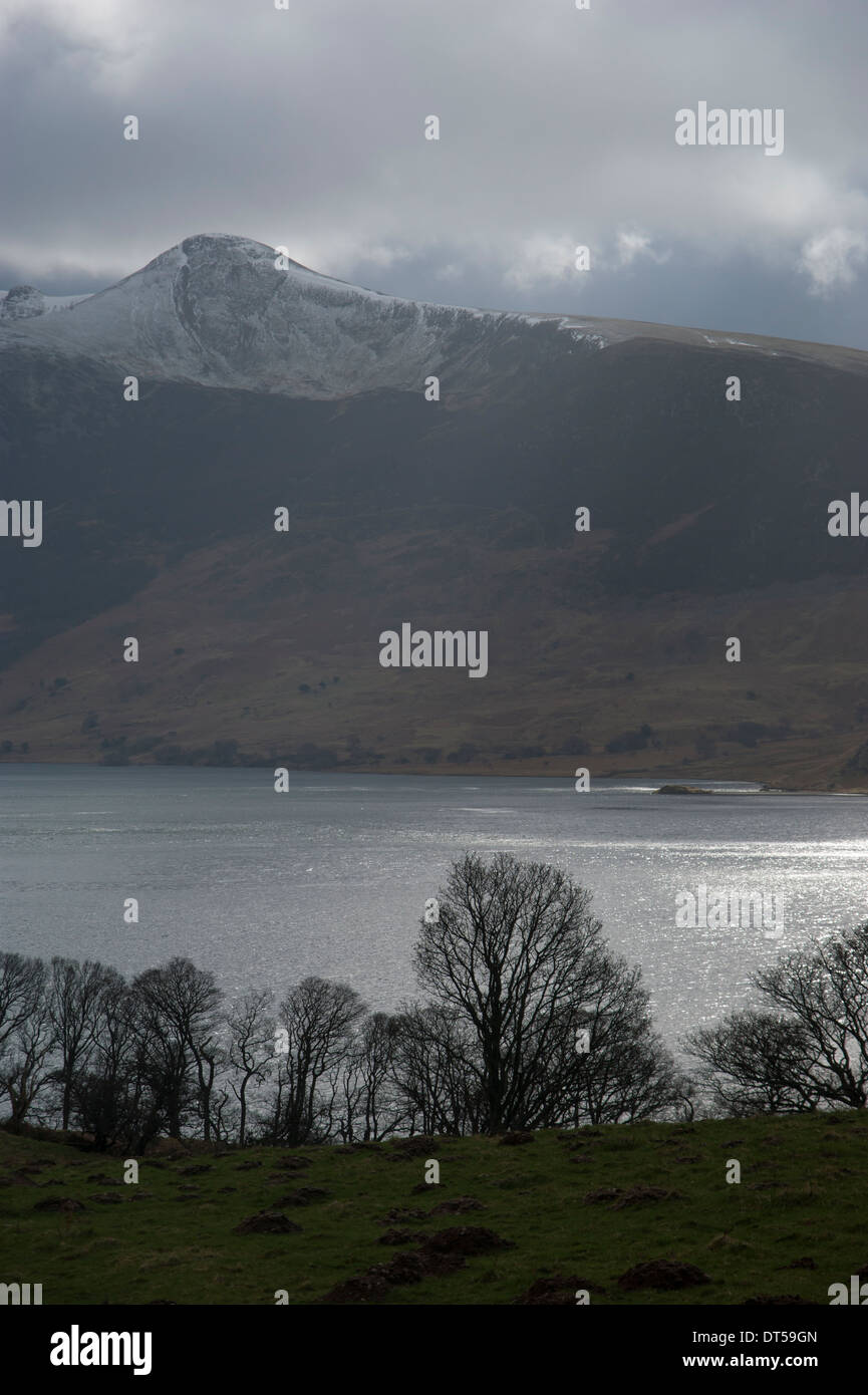 Red Pike, from across Crummock Water, Lake District, Cumbria, England ...