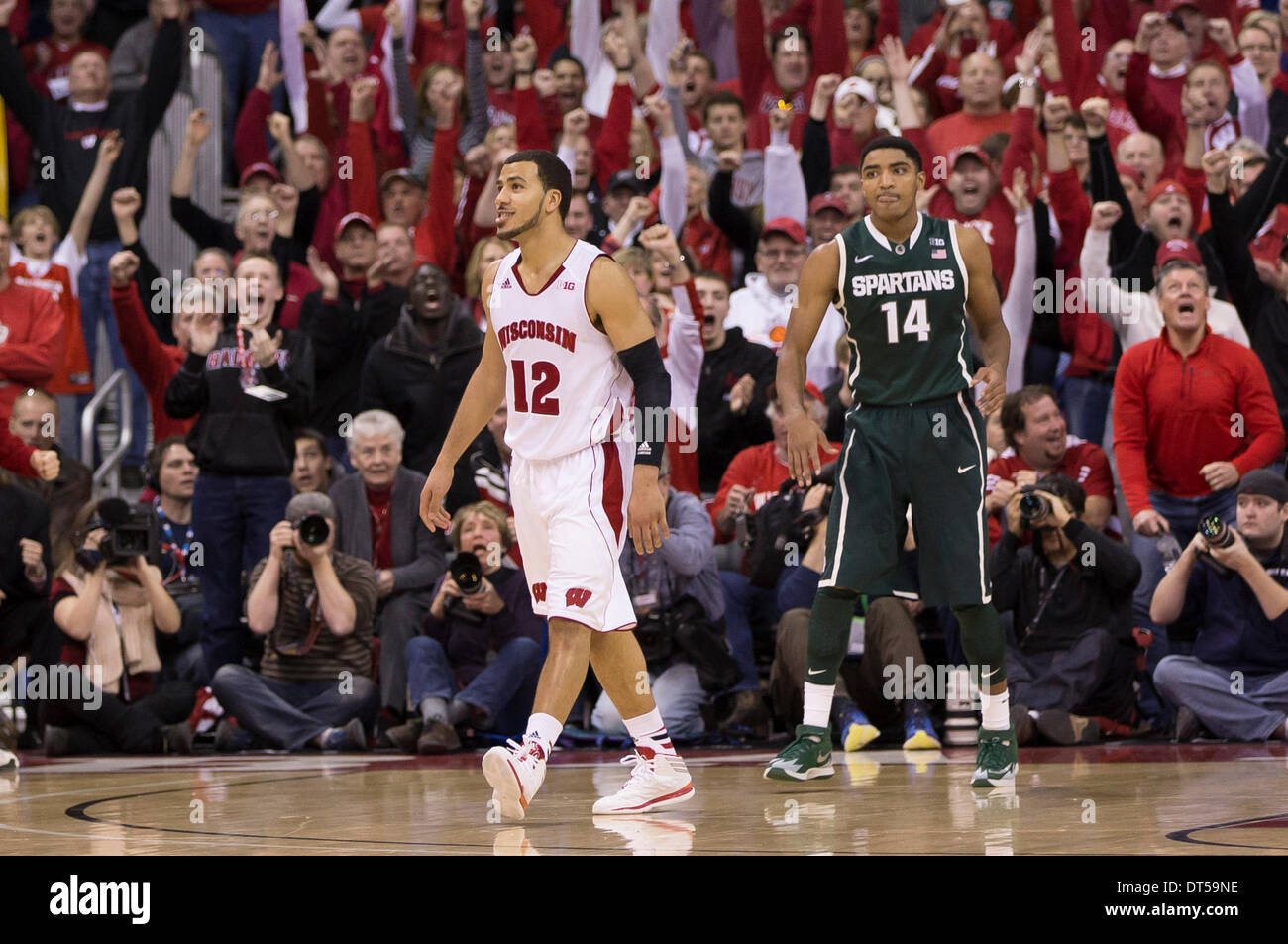 Madison, Wisconsin, USA. 9th Feb, 2014. February 9, 2014: Wisconsin ...