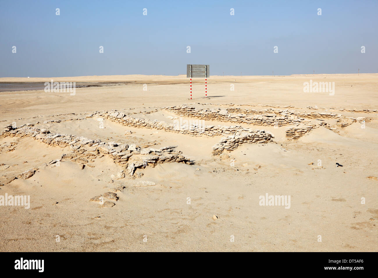 The Zekreet Fort Ruins in Qatar, Middle East Stock Photo - Alamy