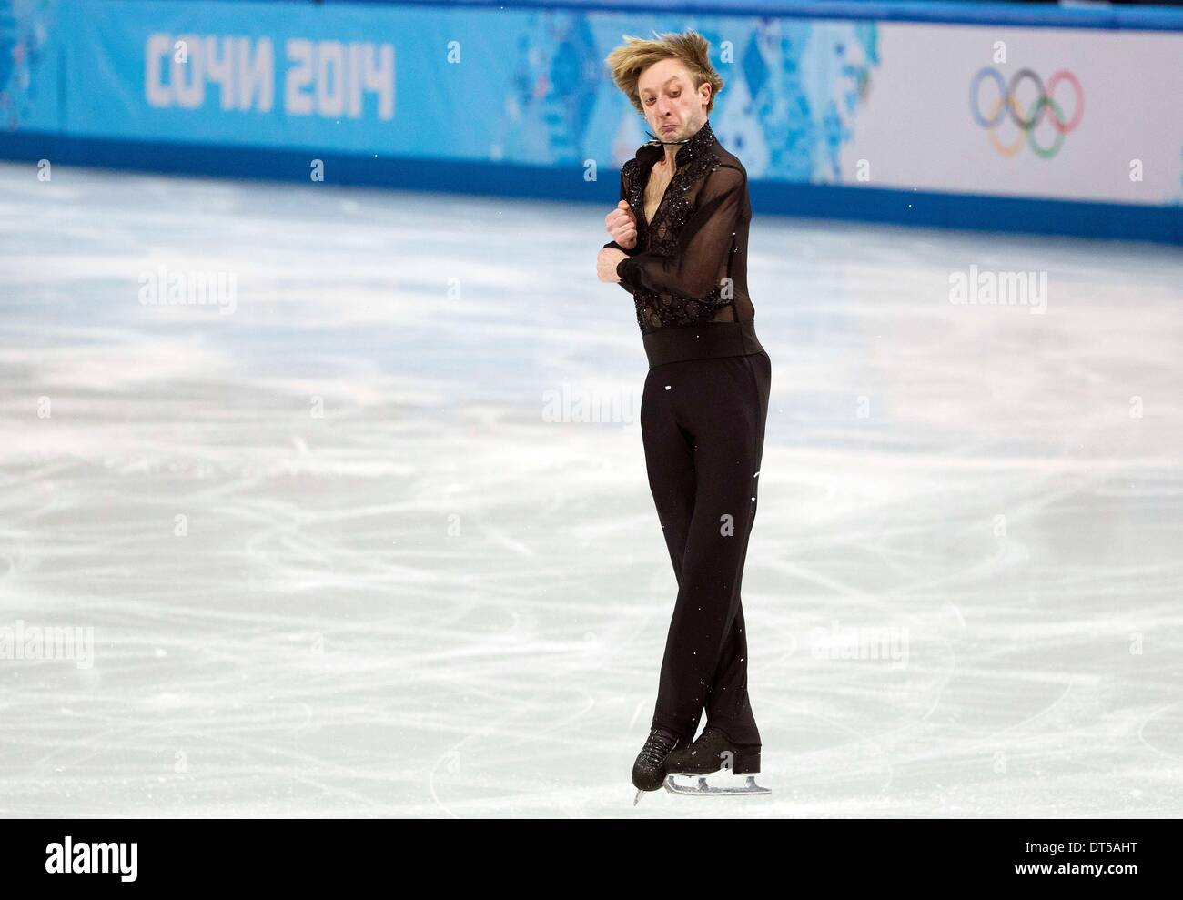 Sochi, Russia. 9th Feb, 2014. Evgeni Plushenko of Russia competes in ...