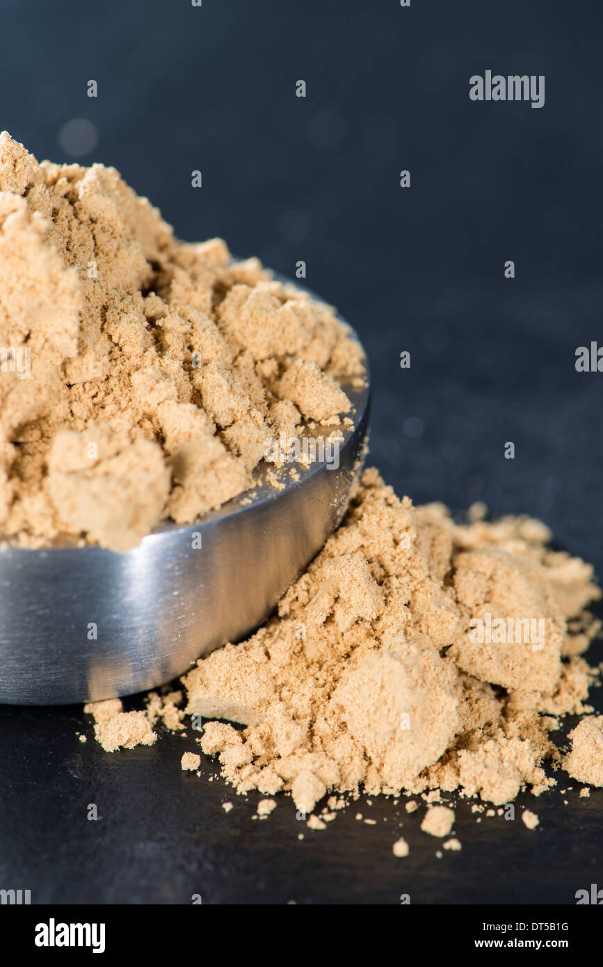 Portion of Ginger Powder (detailed close-up shot Stock Photo - Alamy