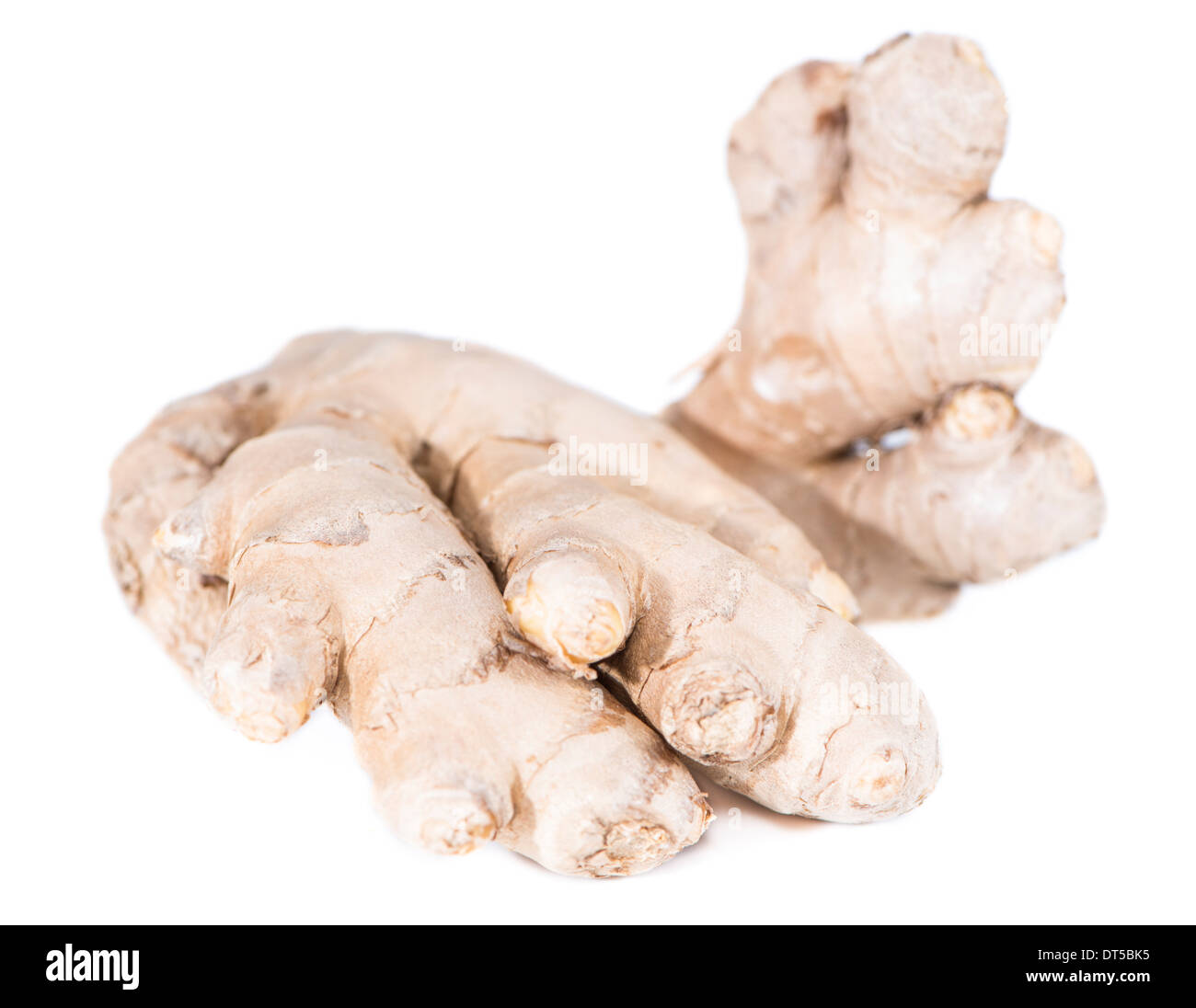 Piece of Ginger isolated on pure white background Stock Photo - Alamy