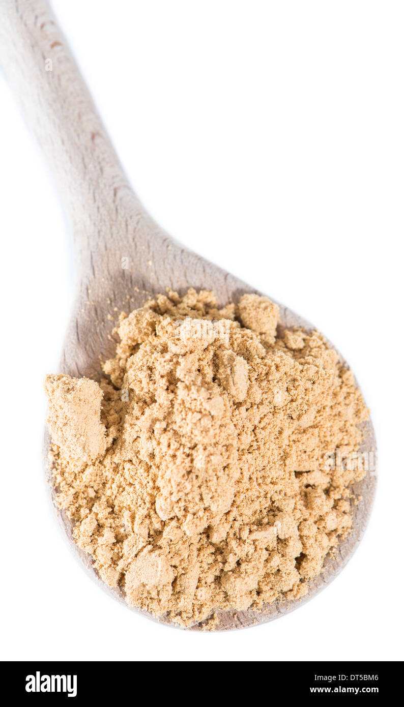 Heap of Ginger Powder isolated on white background Stock Photo - Alamy