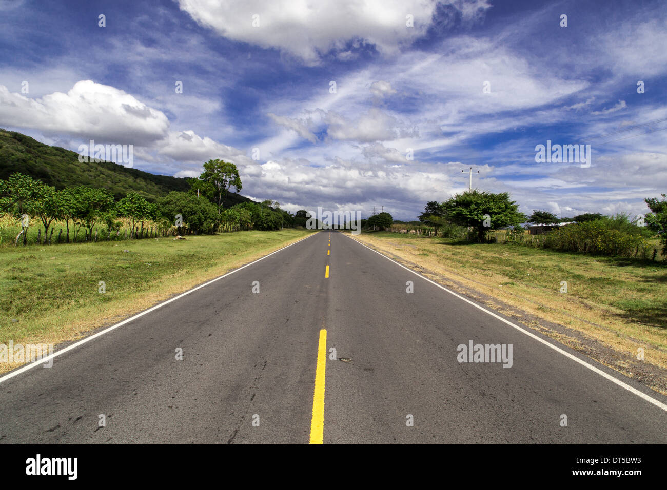 Lonely stretch of highway hi-res stock photography and images - Alamy
