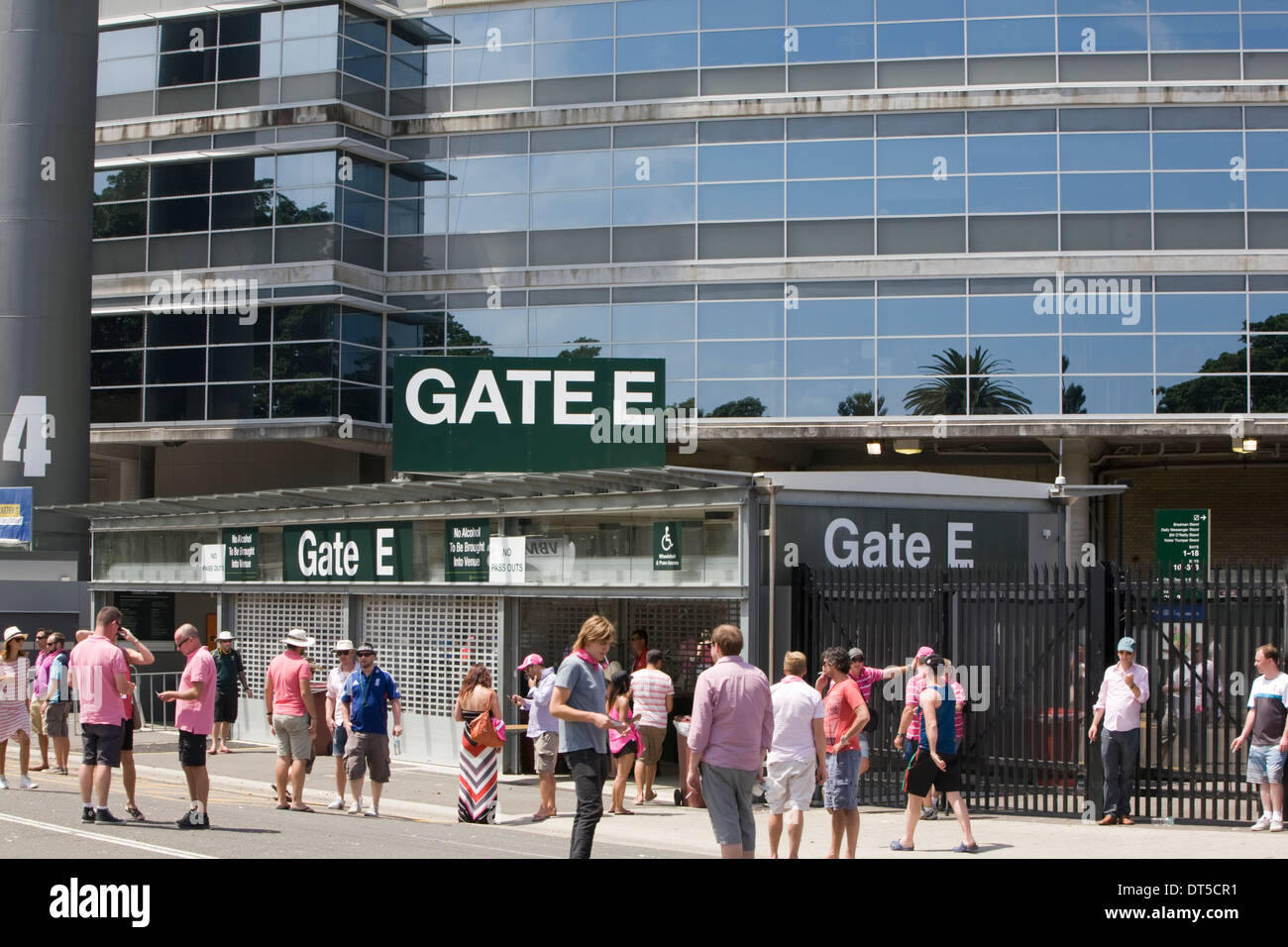 gate E entrance to sydney cricket ground , Moore Park, on pink day for ...