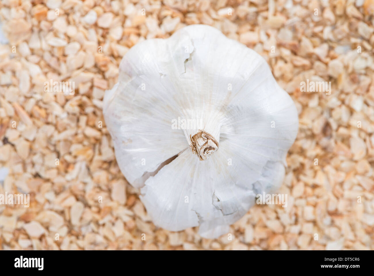 Rubbed Garlic as full screen background image Stock Photo - Alamy