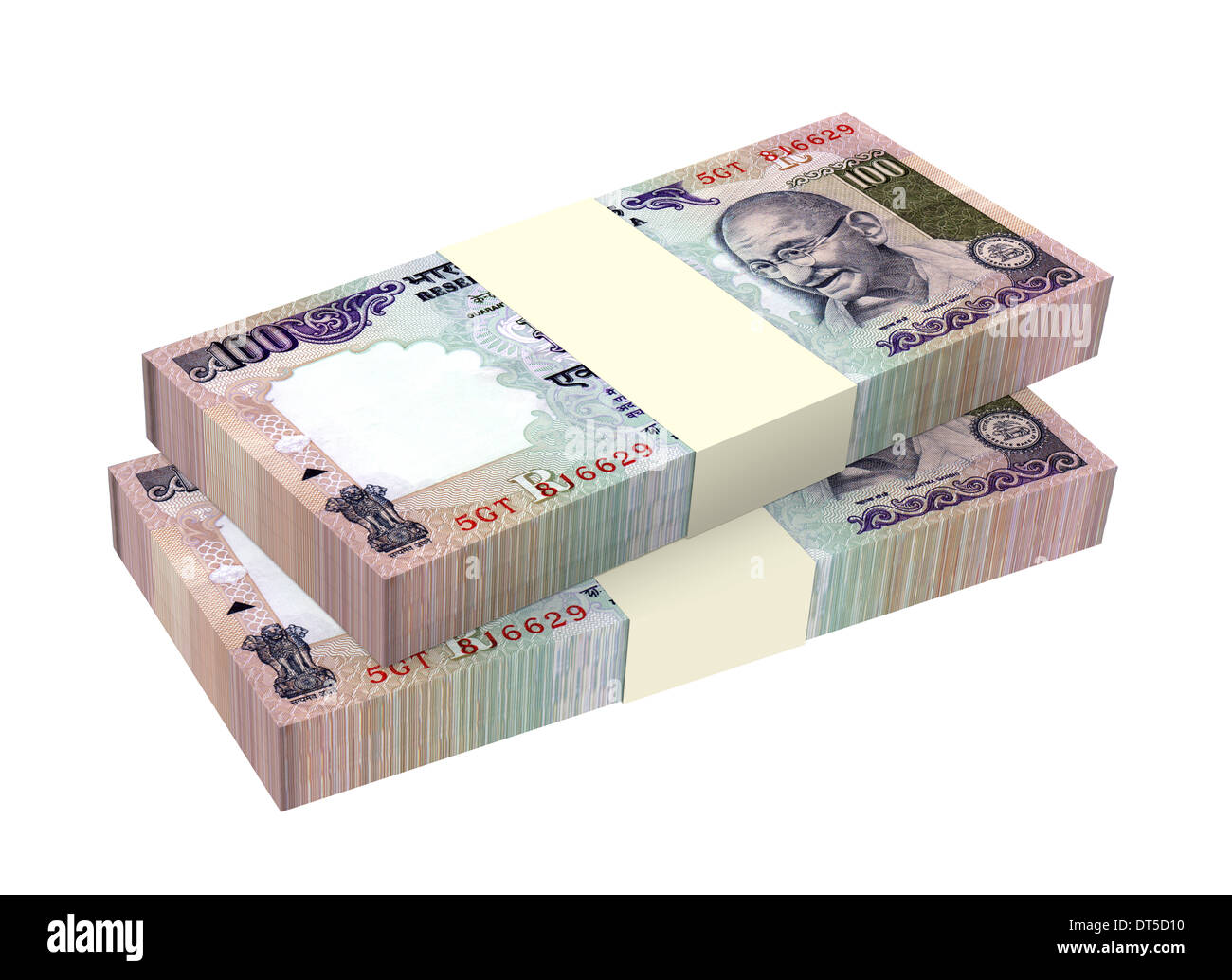 India Rupee isolated on white background. Computer generated 3D photo ...