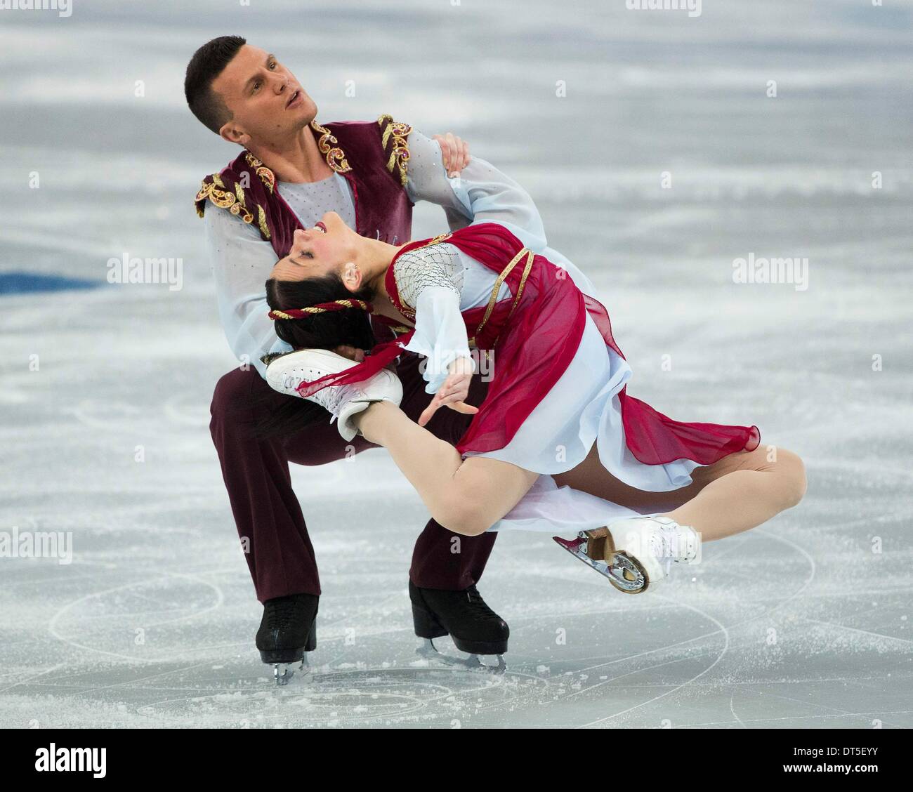 Sochi, Russia. 9th Feb, 2014. Marco Fabbri and Charlene Guignard of ...