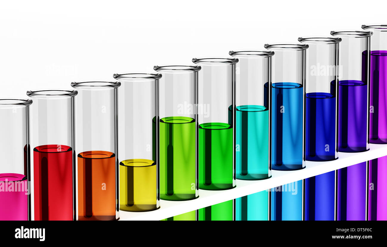 3d - chemistry - research - test tube - chemical Stock Photo - Alamy